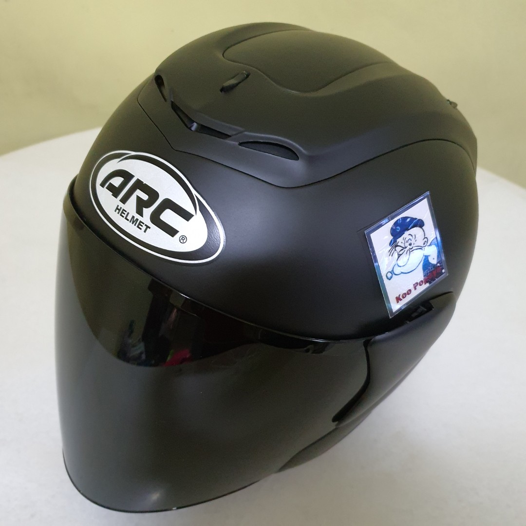 ARC RITZ HELMET MATT BLACK, Motorcycles, Motorcycle Accessories on ...