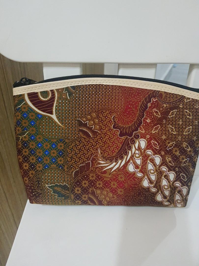 Batik Pouch, Women's Fashion, Bags & Wallets, Purses & Pouches on Carousell