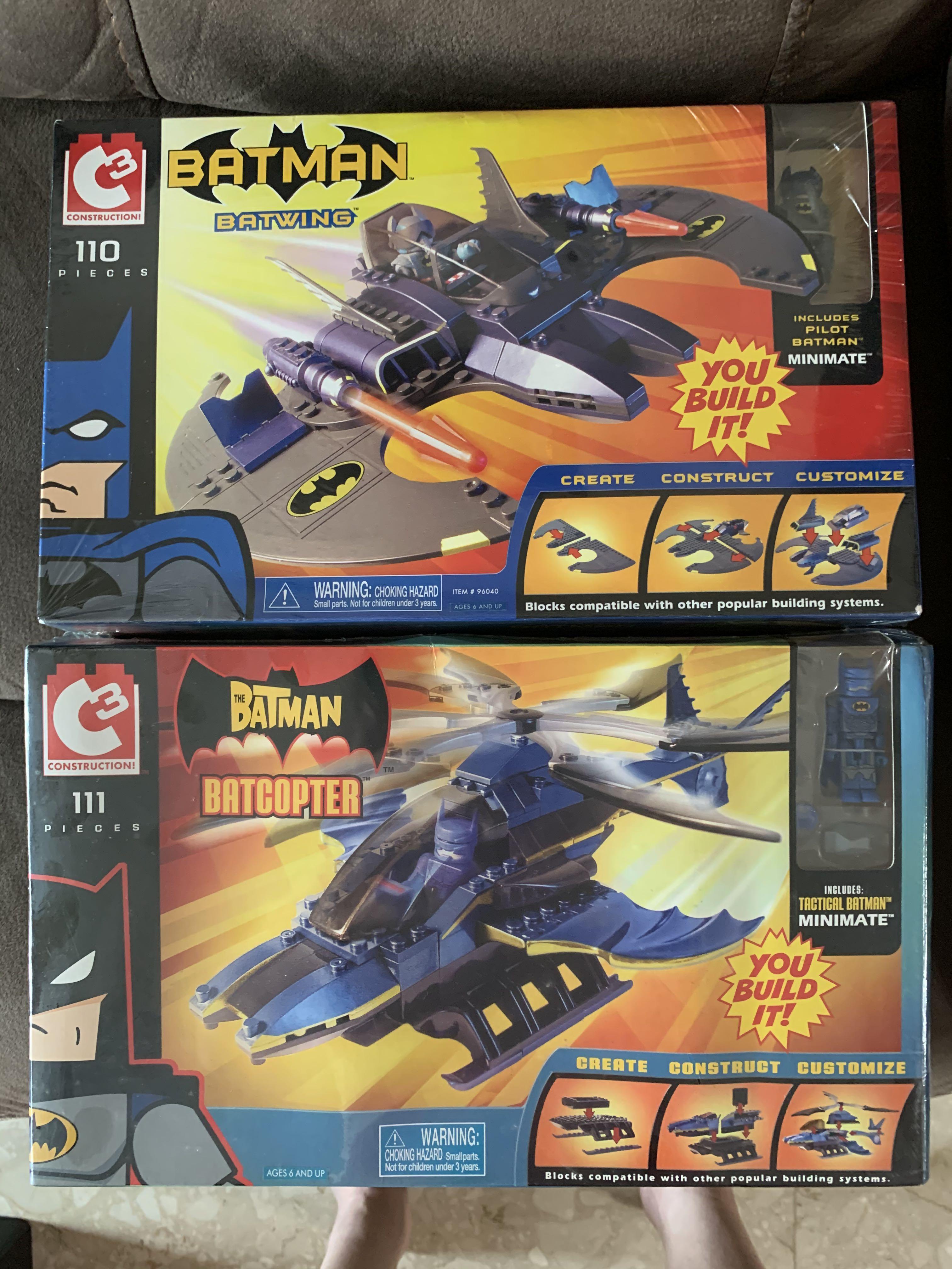 C3 Construction Batman Batwing & Batcopter BNIB, Hobbies & Toys, Toys ...