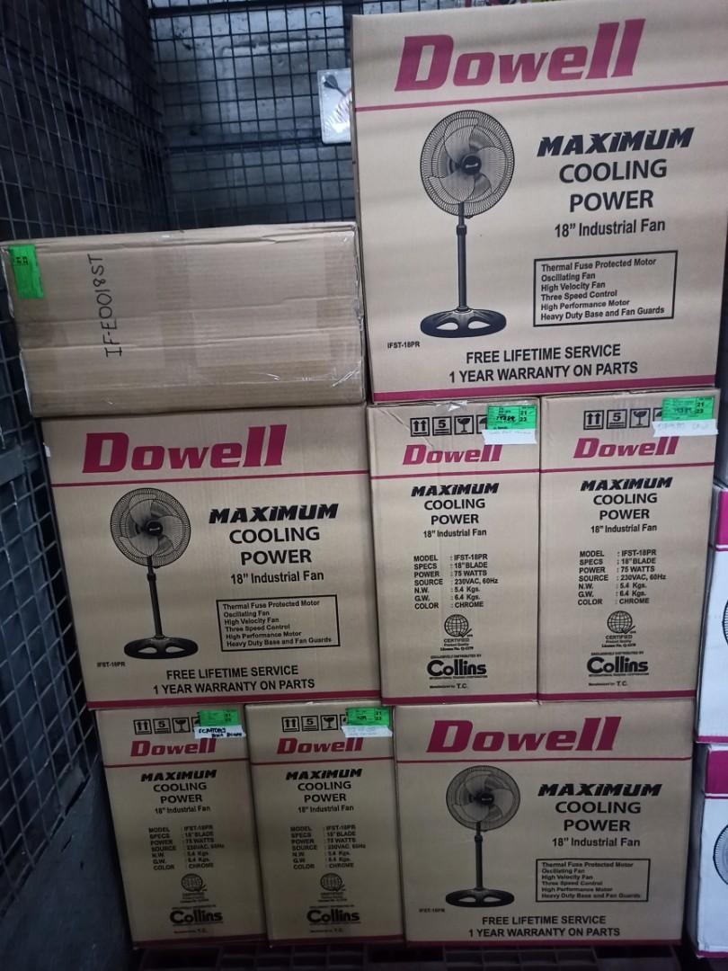 Dowell metal blade industrial stand electric fan, Furniture & Home ...