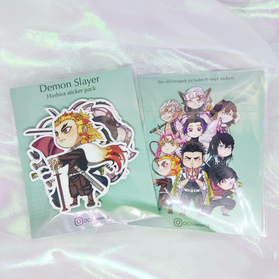 Hashira vinyl sticker set, Hobbies & Toys, Memorabilia & Collectibles ...
