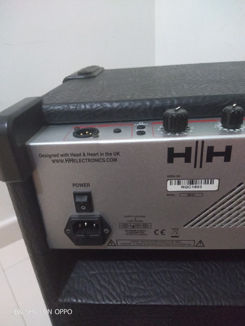 HH 15"Amplifier Studio Bass 120w, Hobbies & Toys, Music & Media ...