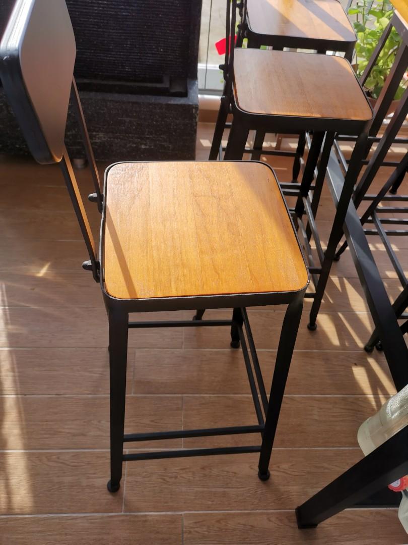 High table Starbucks style for 6pax, Furniture & Home Living, Furniture ...