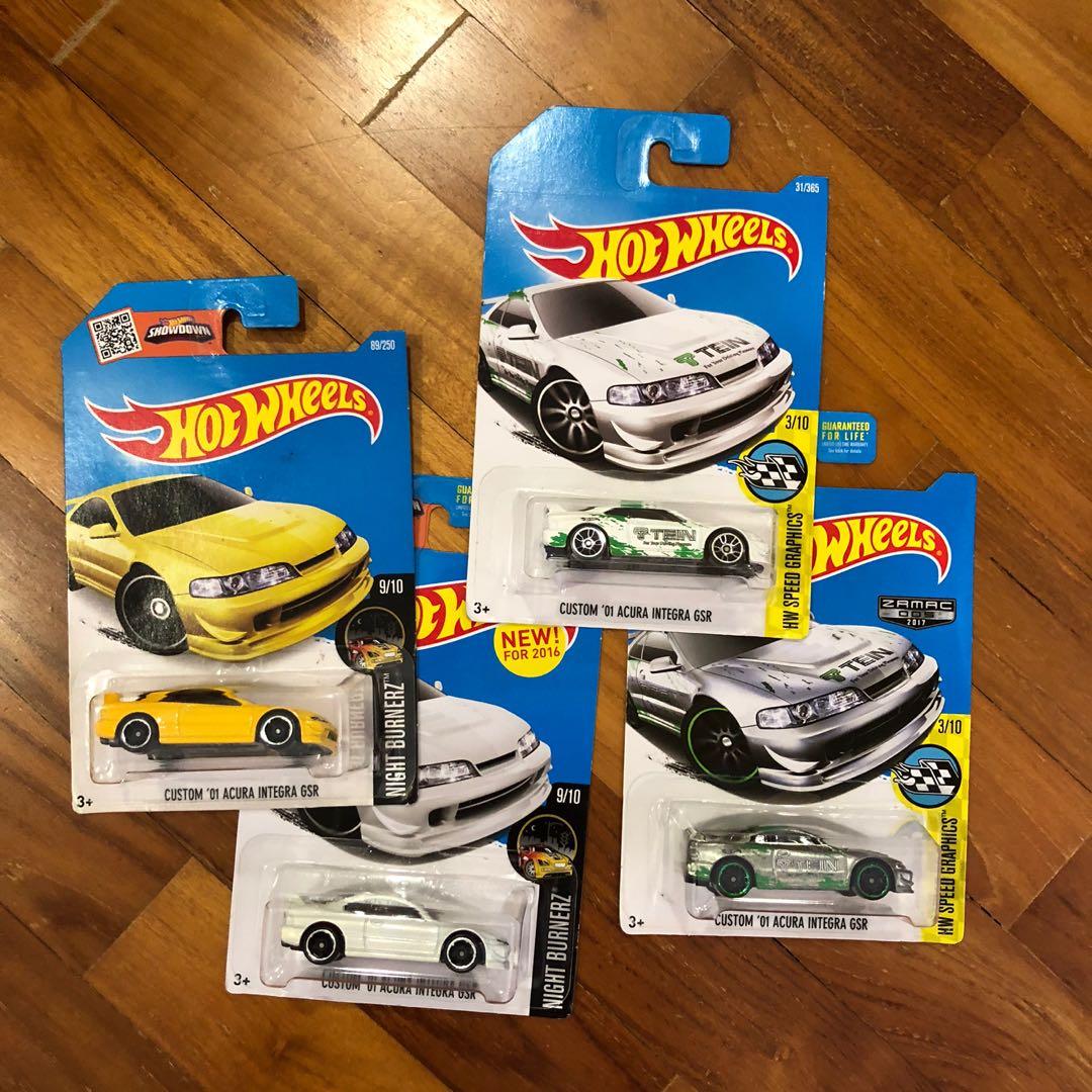 Hot Wheels Honda Acura Integra & S2000 & Prelude Selection, Hobbies ...