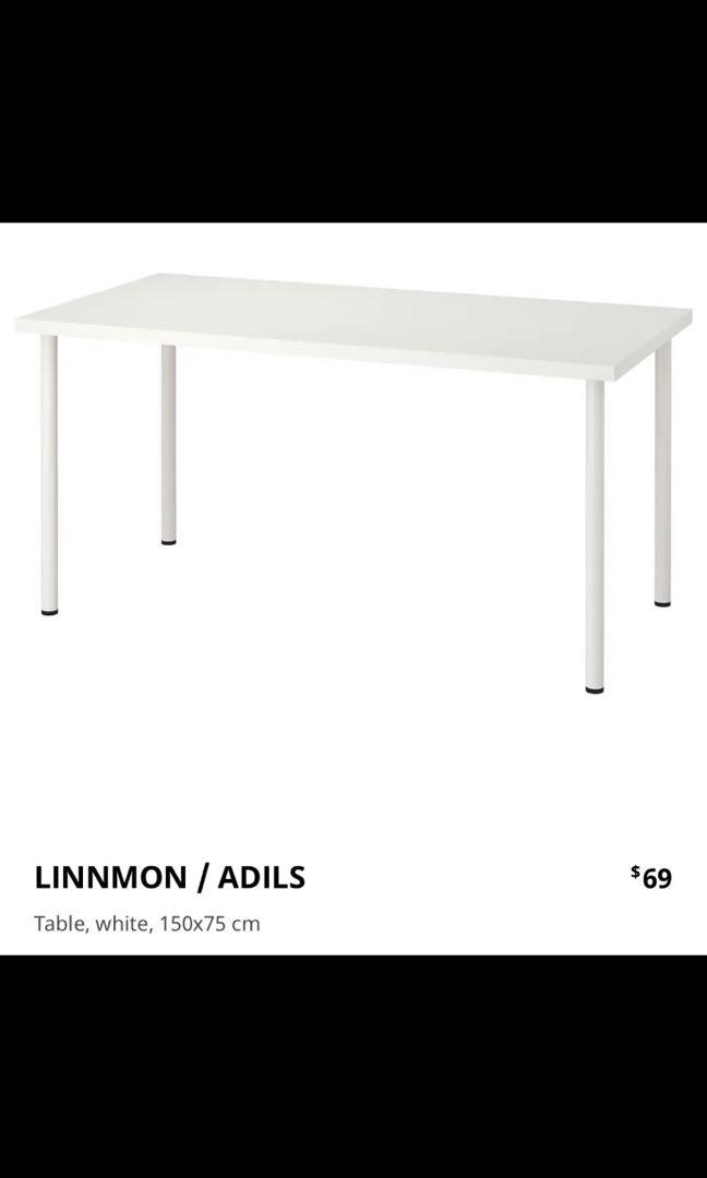 Ikea Linnmon table x 3, Furniture & Home Living, Furniture, Tables ...