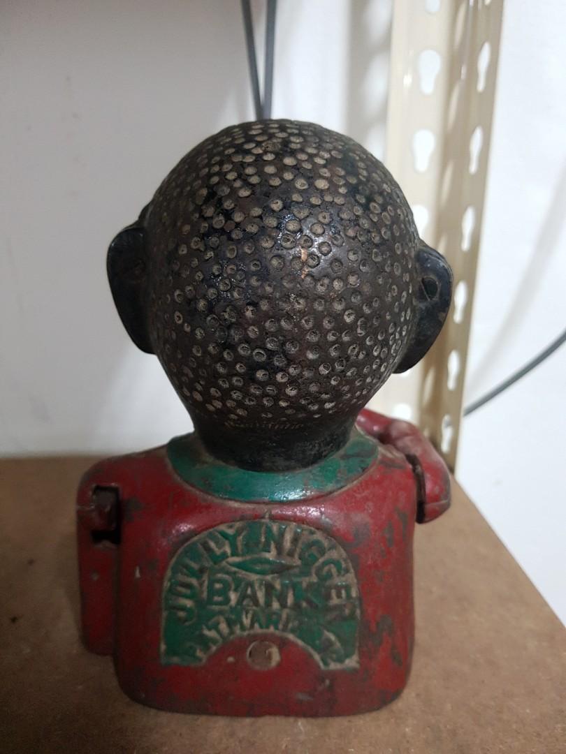 Cast Iron metal Jolly Niger Coin bank, Hobbies & Toys, Memorabilia ...