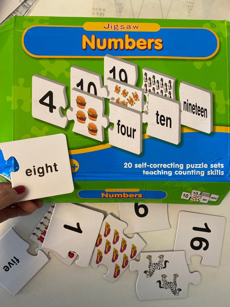 Jigsaw Numbers & Flash cards, Hobbies & Toys, Toys & Games on Carousell