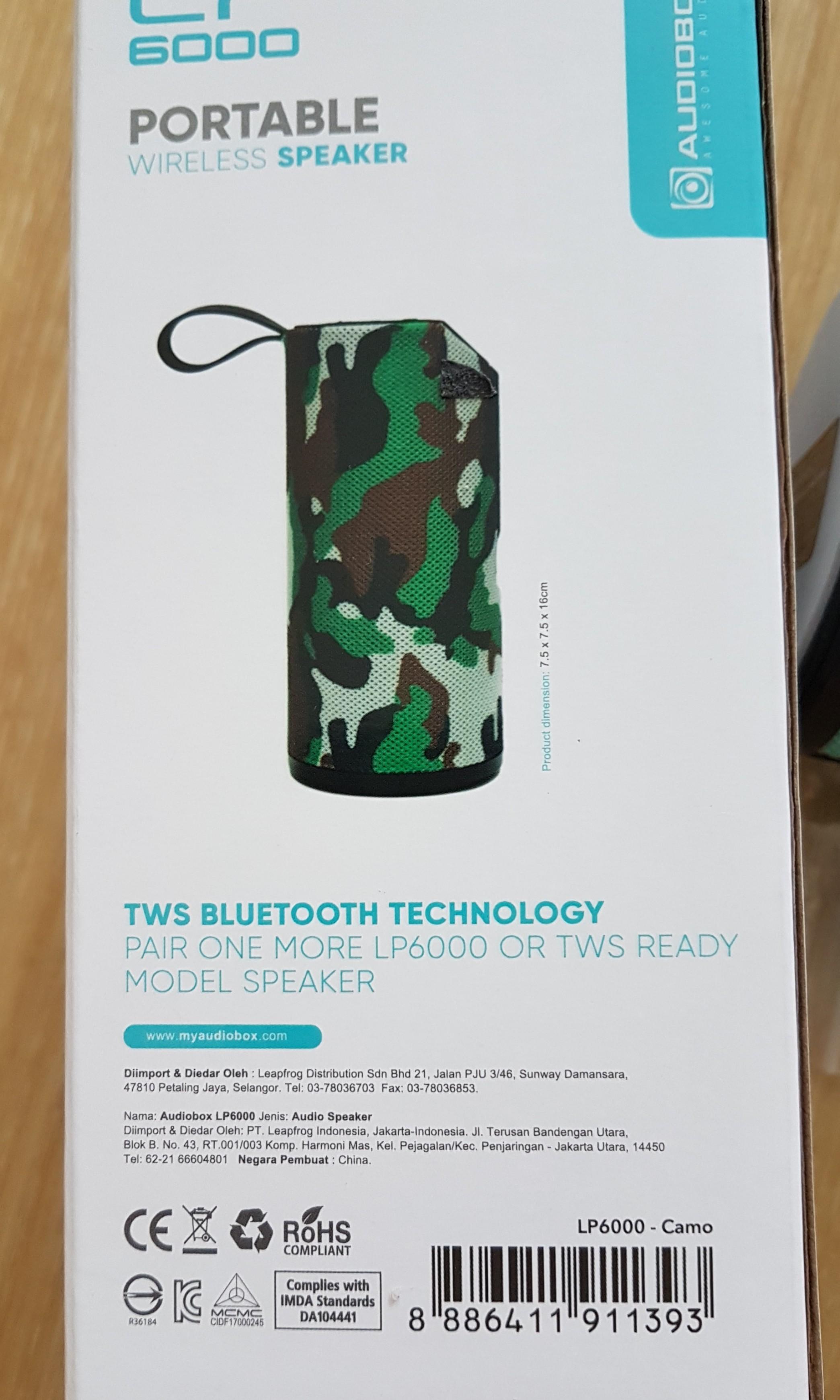 Audiobox LP6000 Portable Wireless Speaker, Audio, Soundbars, Speakers ...