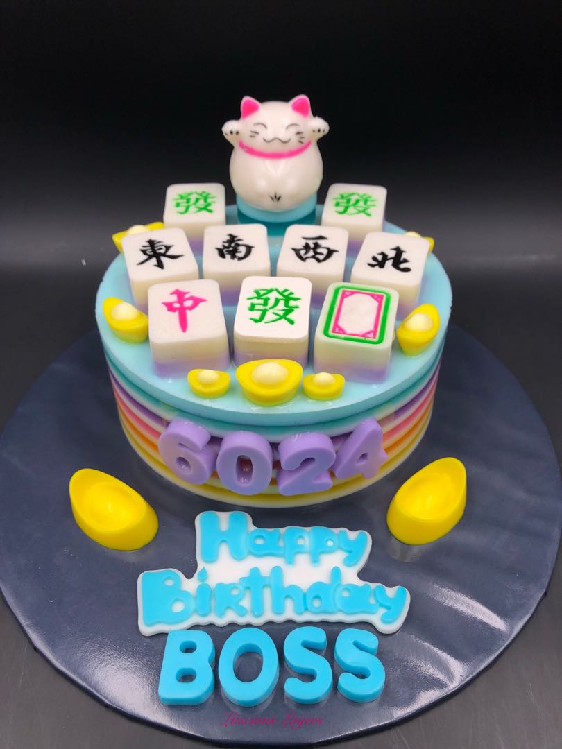 Mahjong jelly cake, Food & Drinks, Homemade Bakes on Carousell