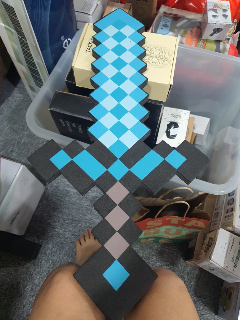 Minecraft sword, Hobbies & Toys, Toys & Games on Carousell