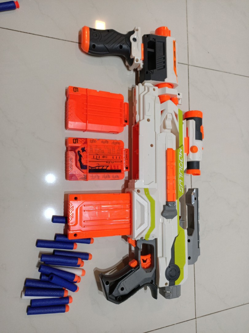 Modulus nerf gun with attachables., Hobbies & Toys, Toys & Games on ...