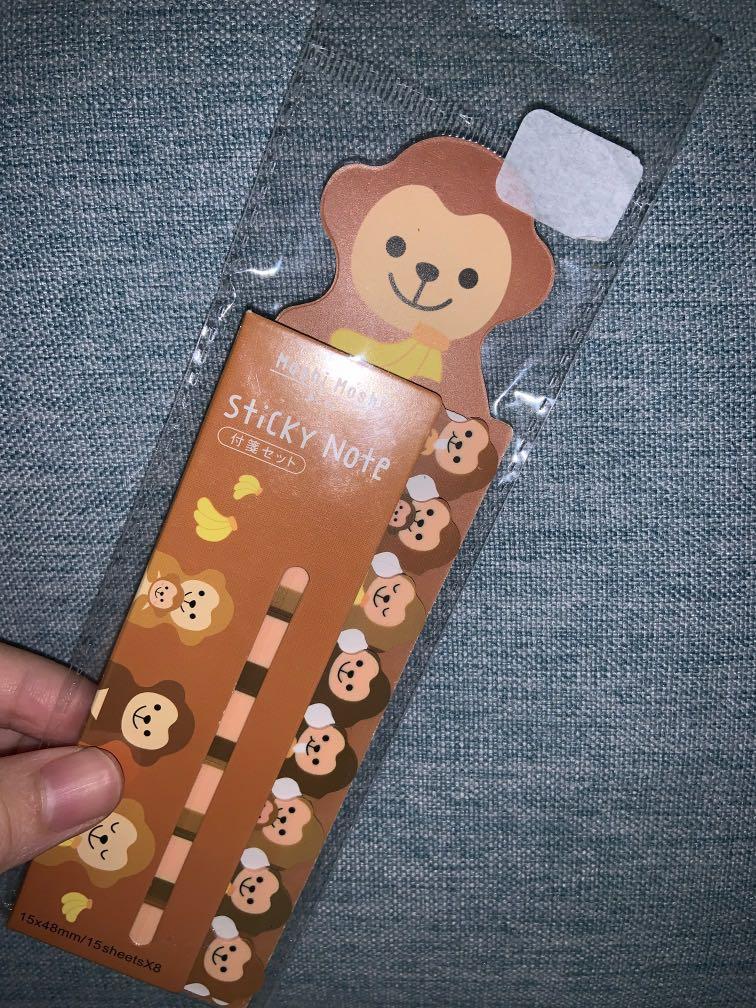 Monkey sticky note, Books & Stationery, Stationery on Carousell