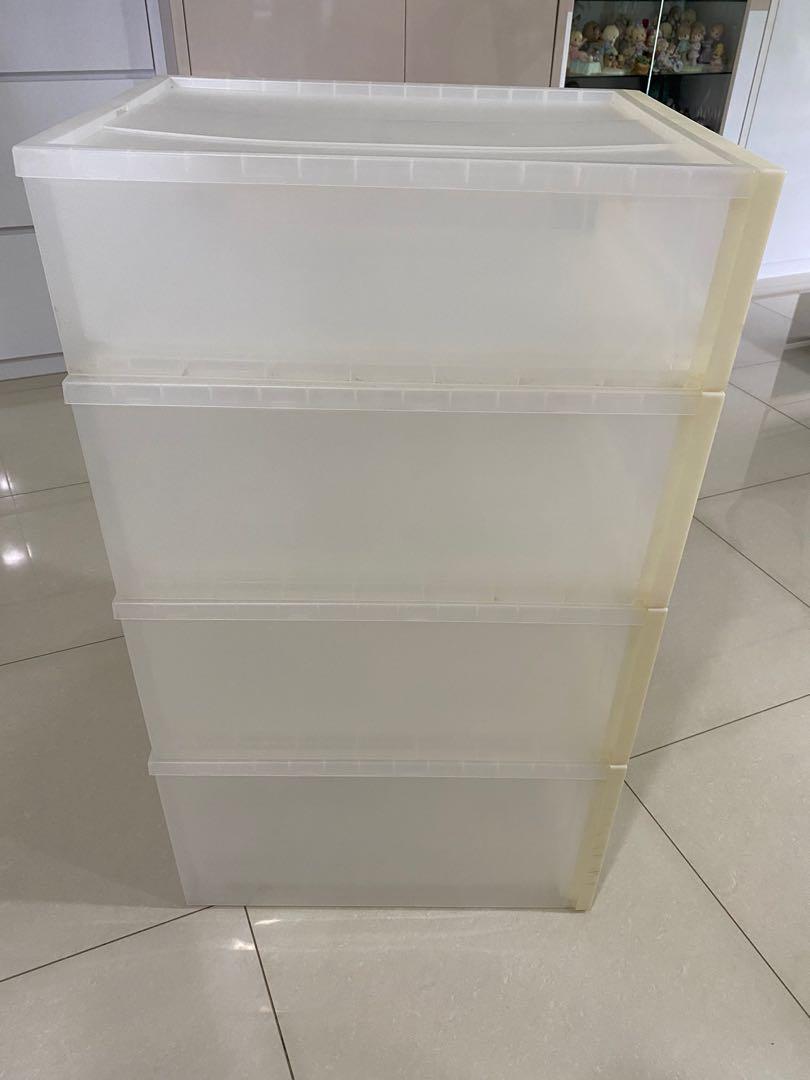 Muji boxes ( 4 units), Furniture & Home Living, Home Improvement ...