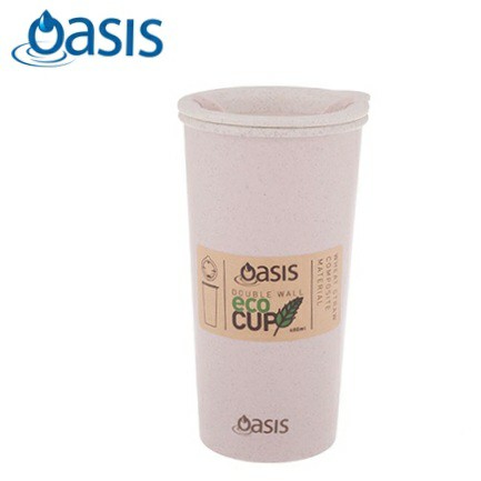 Oasis Double Wall Insulated Eco Cup 400ML - Pink / Coffee Travel Cup, Furniture & Home Living ...
