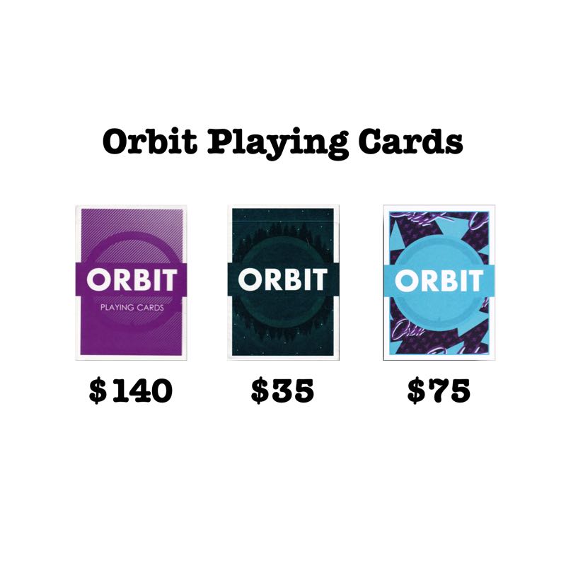 Orbit Playing Cards, Toys & Games, Board Games & Cards on Carousell
