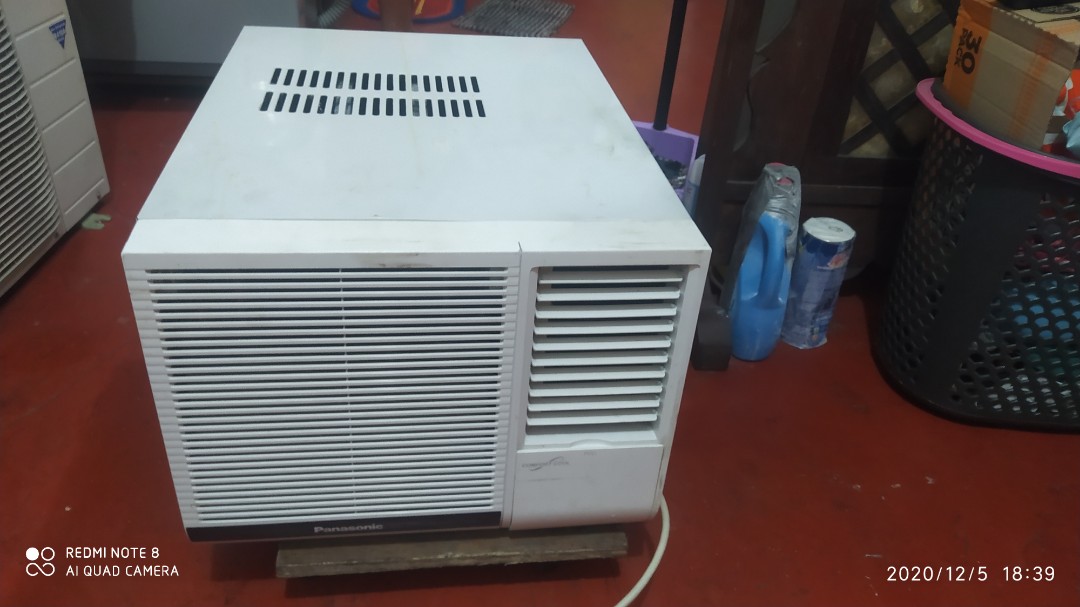 Panasonic Window Type Non Inverter 1hp 5k and Panasonic Split Type ...