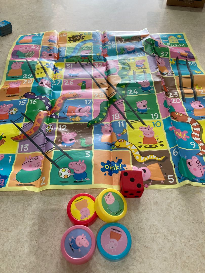 Peppa pig snake and ladder, Hobbies & Toys, Toys & Games on Carousell