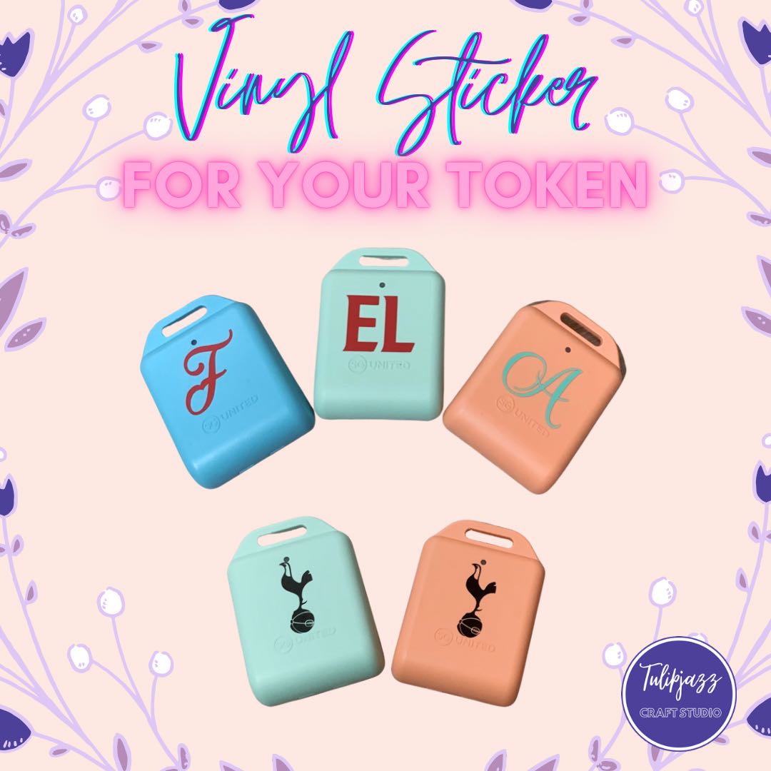 PERSONALISED VINYL STICKER | CUSTOMISED TRACE TOGETHER TOKEN | NAME ...