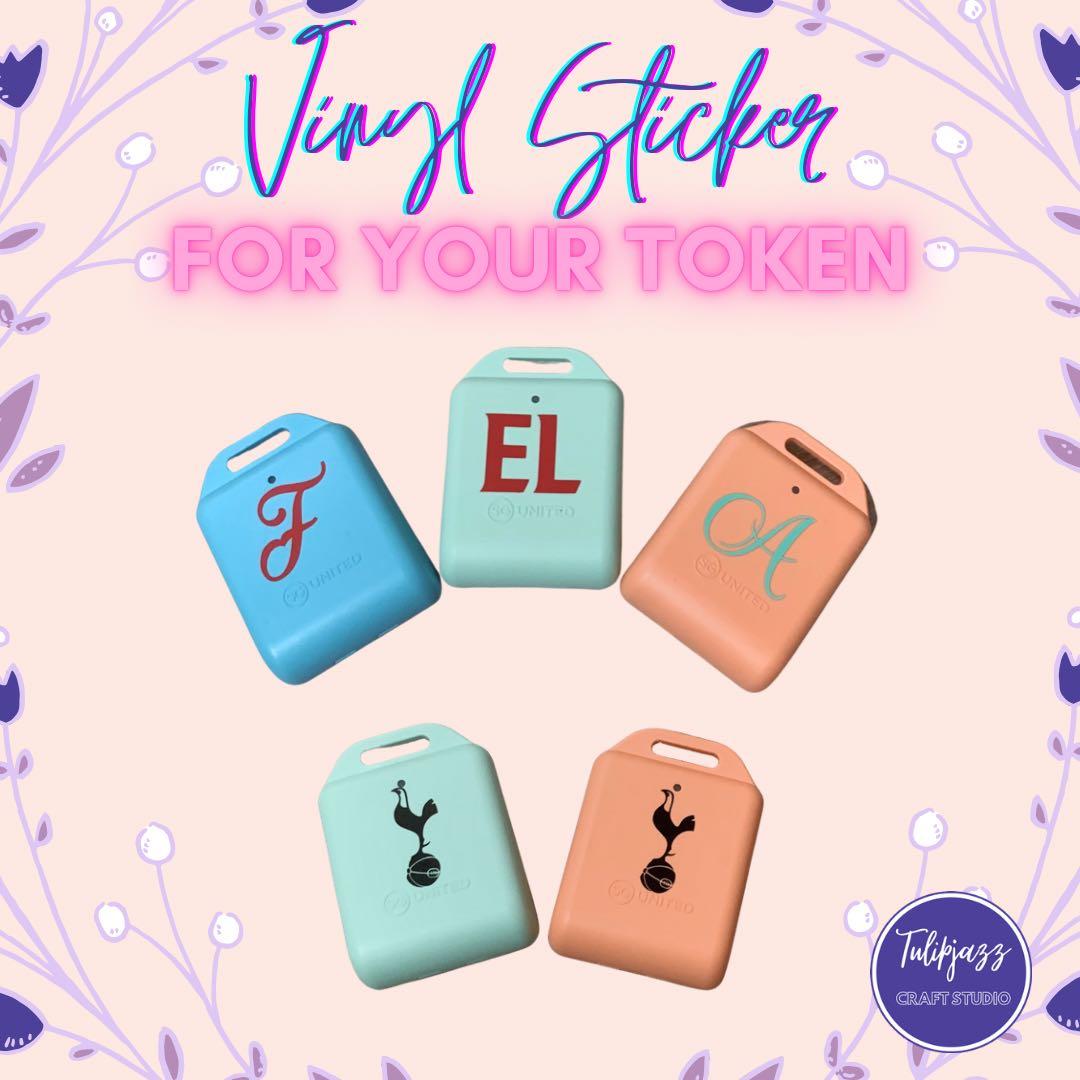 PERSONALISED VINYL STICKER | CUSTOMISED TRACE TOGETHER TOKEN | NAME ...