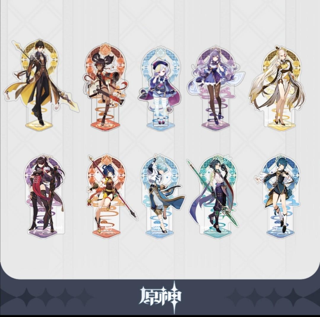 [PO] Official Genshin impact standees, Hobbies & Toys, Memorabilia ...