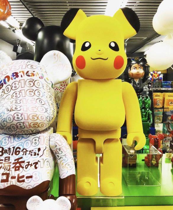 [Pre-Order] BE@RBRICK x Pikachu 1000% bearbrick flocky ver flocking ...