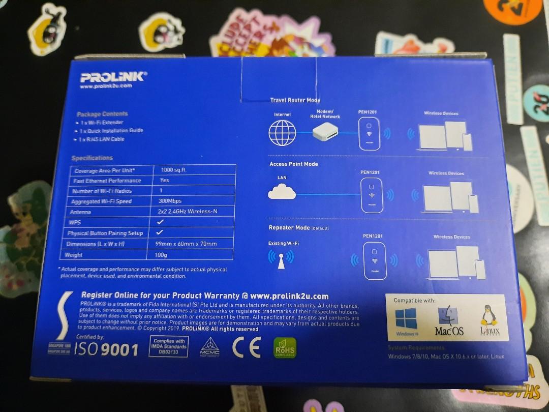 PROLiNK Wireless-N Extender 3-in-1 device (Router wifi Extender Signal ...