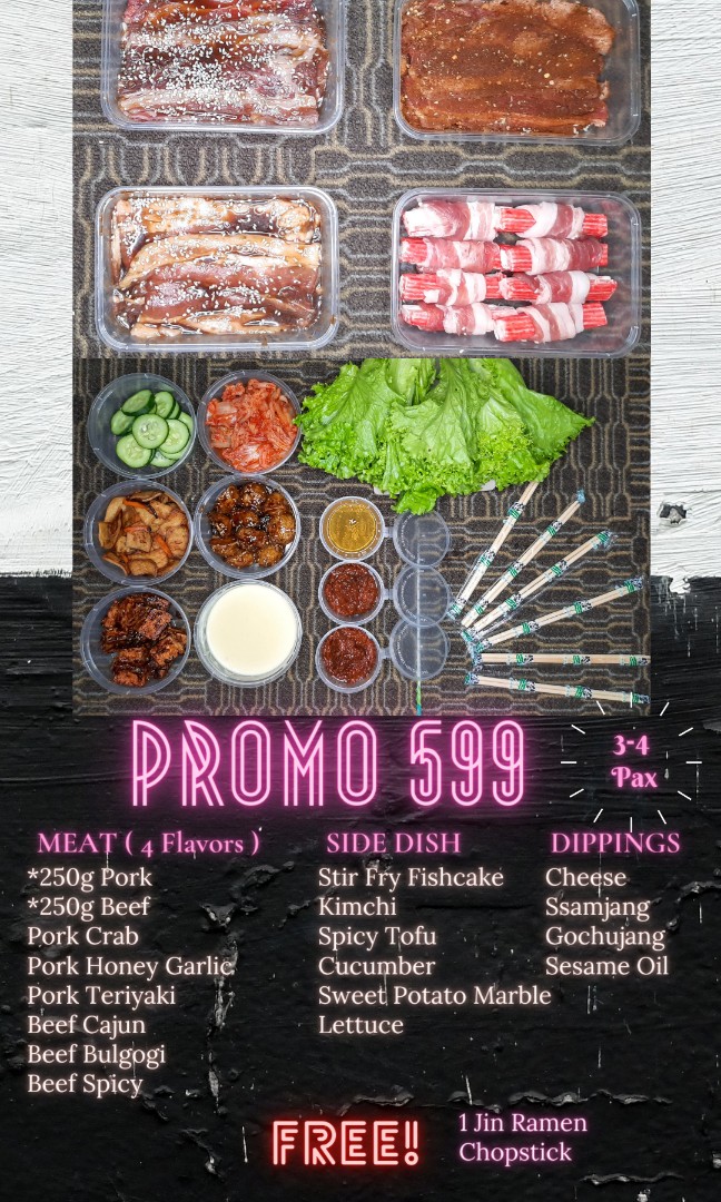 SAMGYUP SET 599, Food & Drinks, Local Eats on Carousell