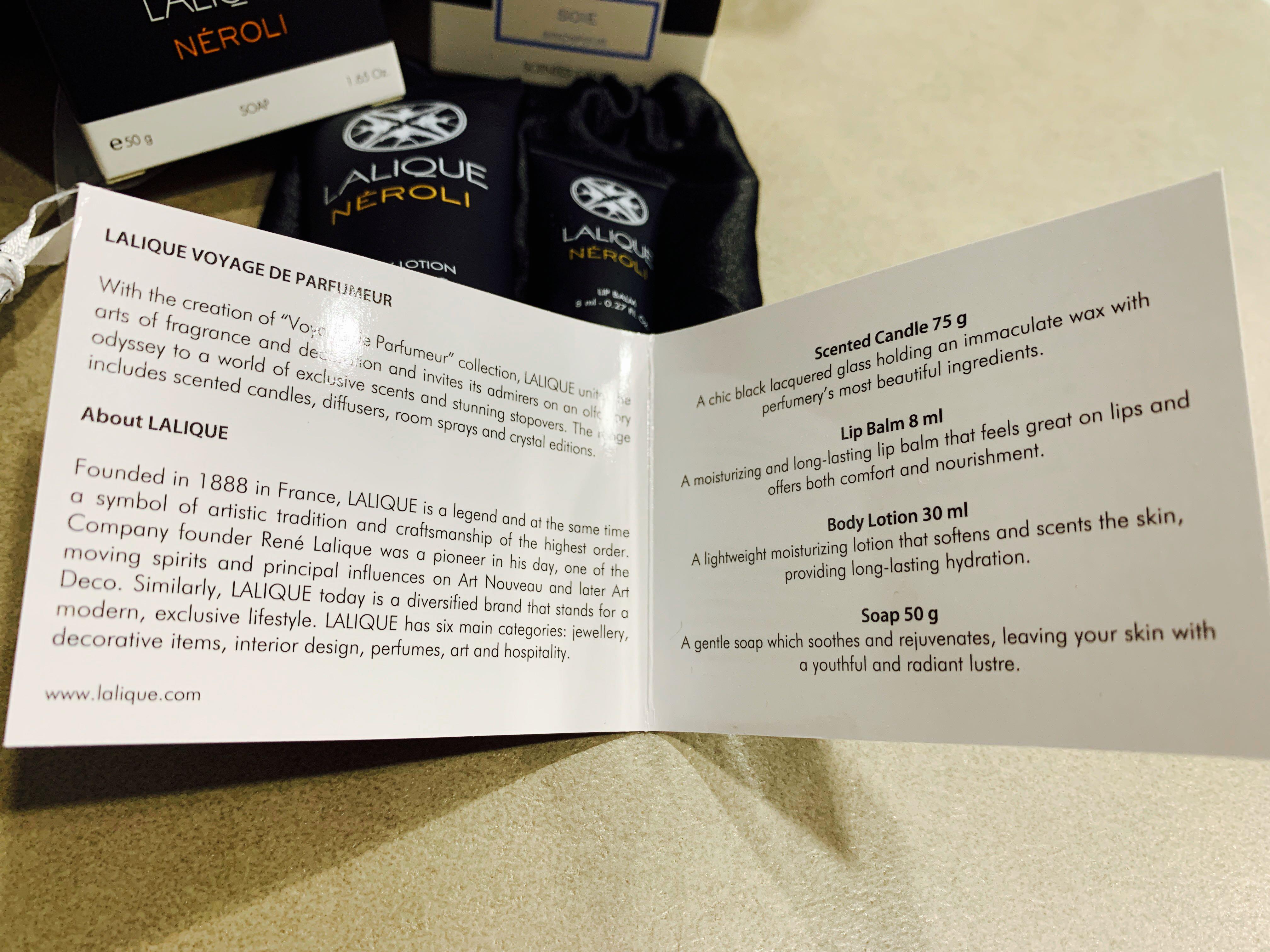 Singapore Airlines SQ First class amenity kit Lalique, Furniture & Home ...