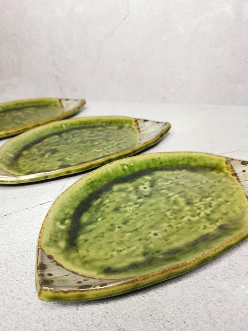 Stoneware Half Moon Plate, Furniture & Home Living, Kitchenware ...