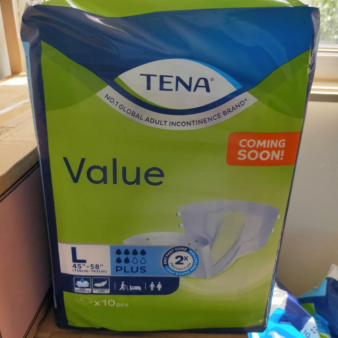 TENA Adult diapers, Health & Nutrition, Assistive & Rehabilatory Aids, Adult Incontinence on ...