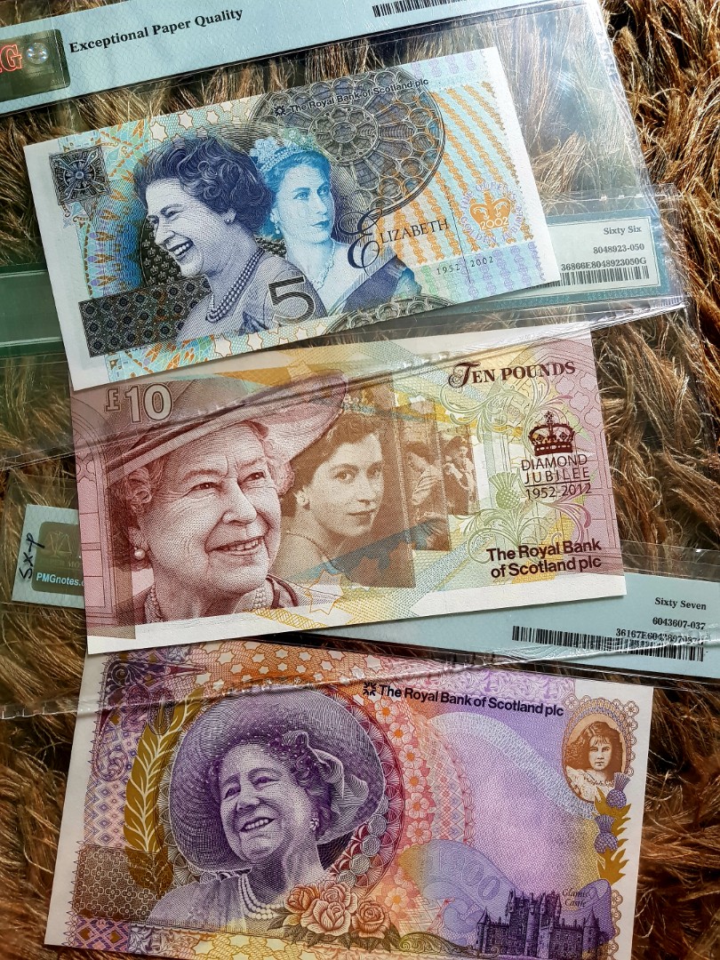 The Royal Bank Of Scotland Commemorative Banknotes With PMG Grading ...
