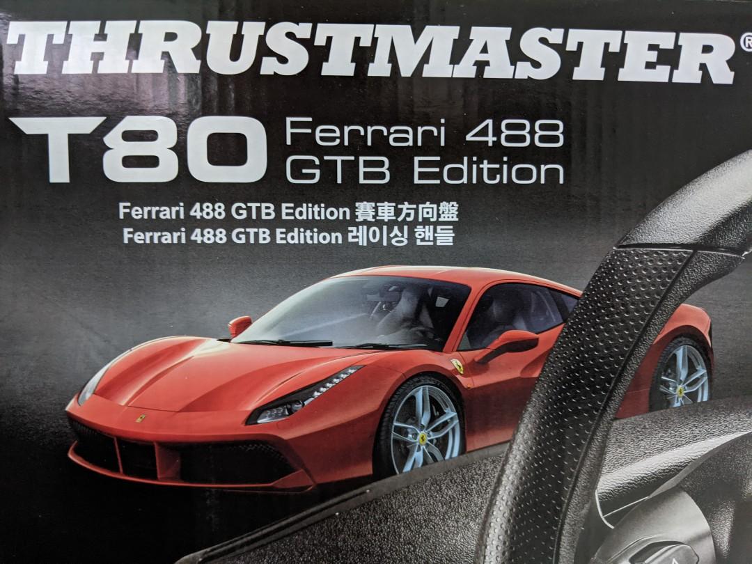 THRUSTMASTER T80 Ferrari 488 GTB Edition - Racing Wheel, Computers ...