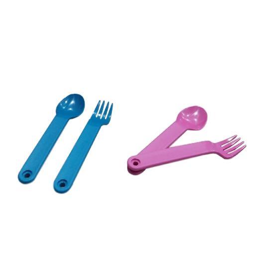Tupperware Cutlery 2 sets - Purple & Blue, Furniture & Home Living ...