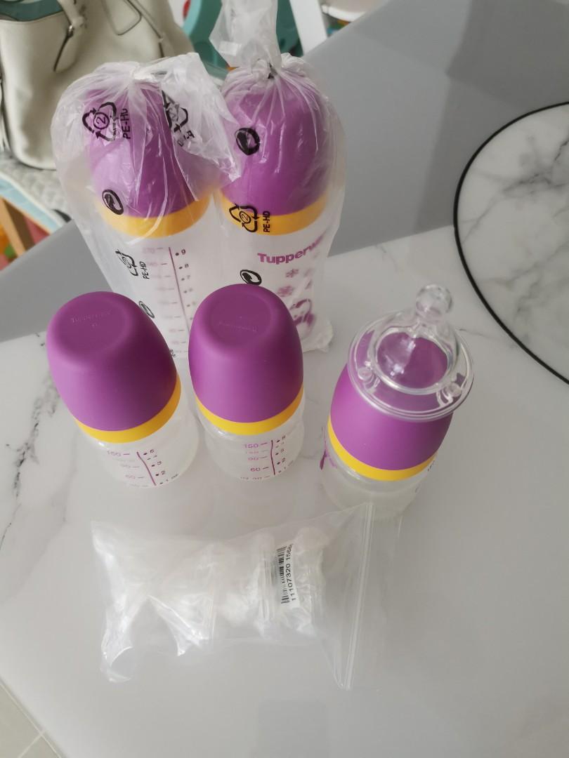 Tupperware Milk Bottle and teat, Babies & Kids, Nursing & Feeding ...