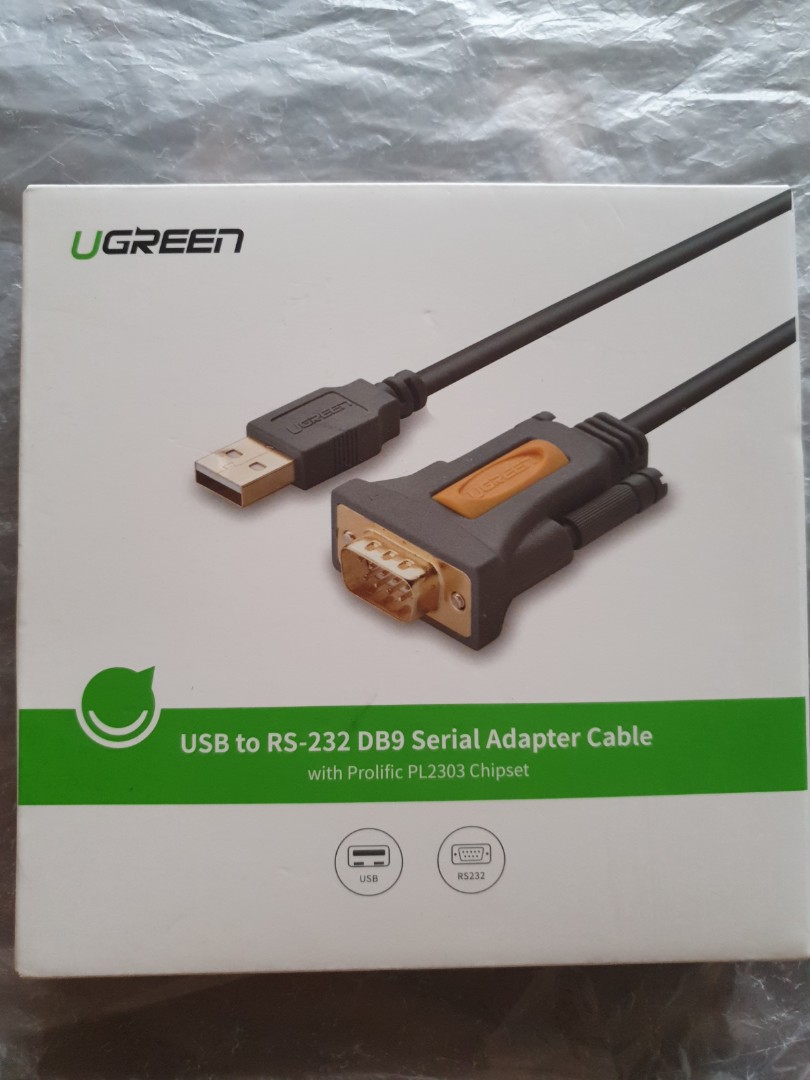 UGREEN USB to RS-232 DB9 Serial Adapter Cable, Computers & Tech, Parts ...