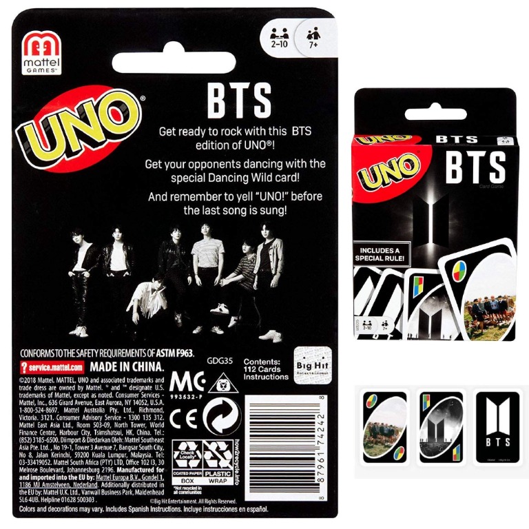 UNO BTS (for The ARMY!!), Hobbies & Toys, Toys & Games on Carousell