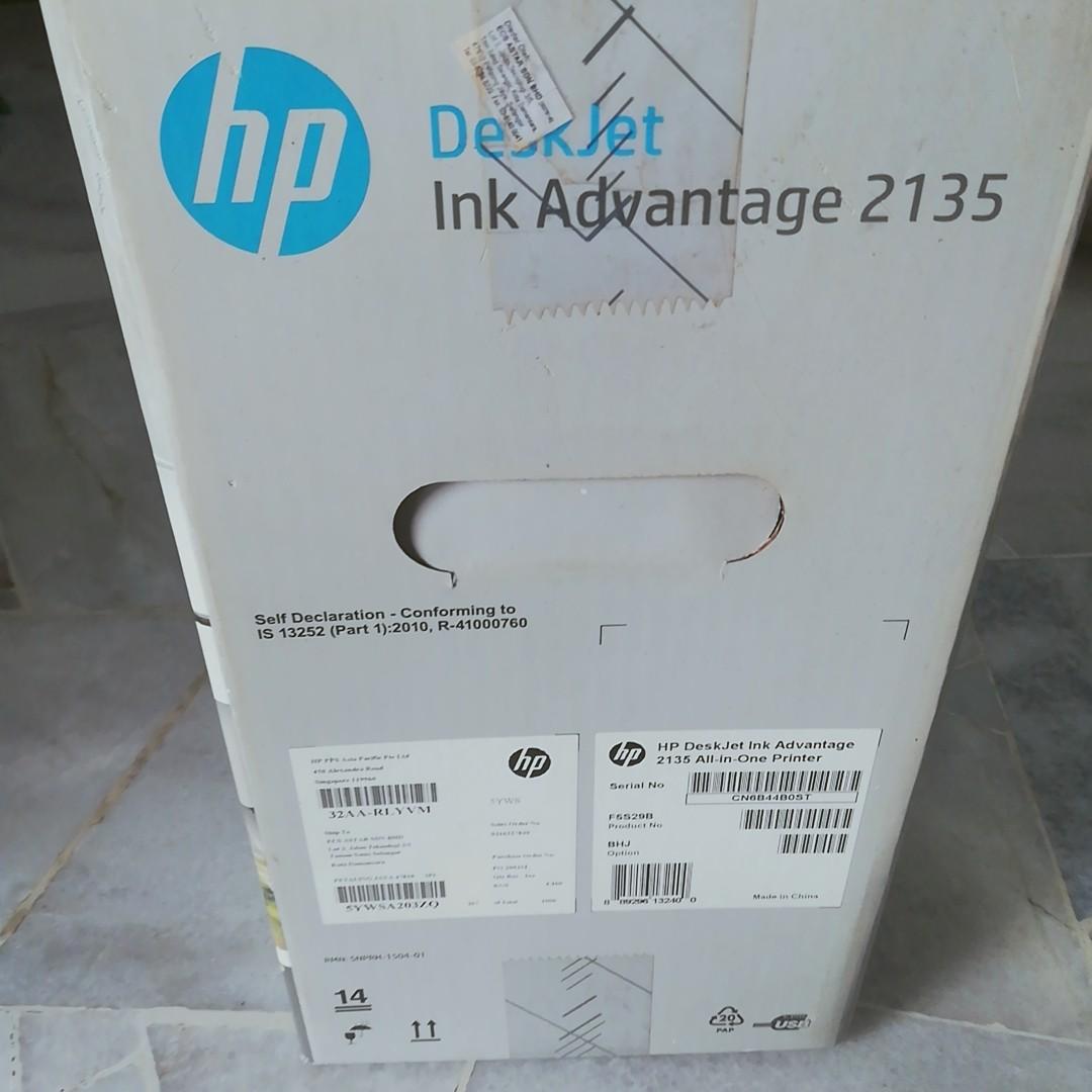 [USED] HP DESKJET INK ADVANTAGE 2135 All-in-One PRINTER, Computers ...