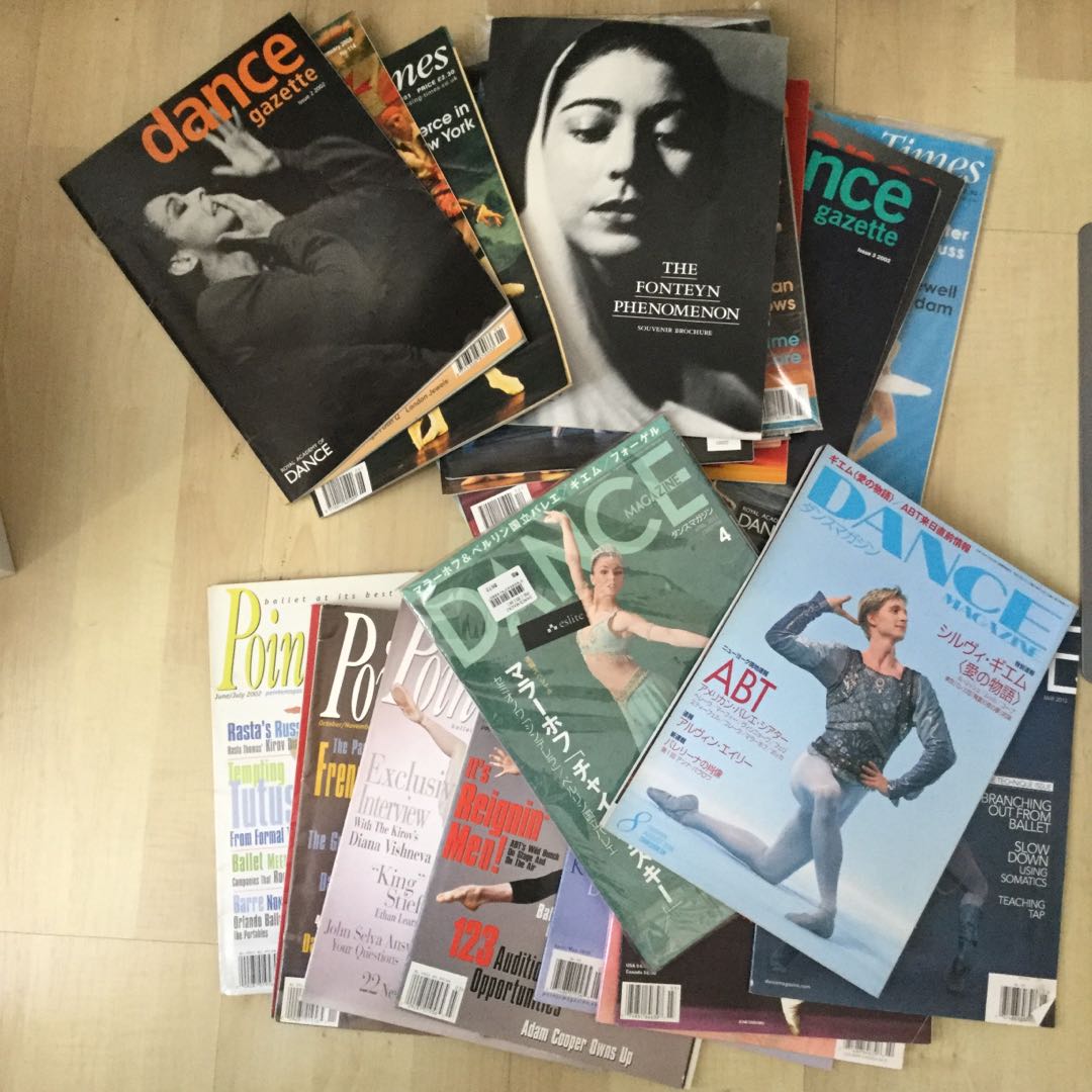 舊芭蕾舞雜誌一堆 ballet magazine pointe dance, 興趣及遊戲, 手作＆自家設計, 文具 - Carousell