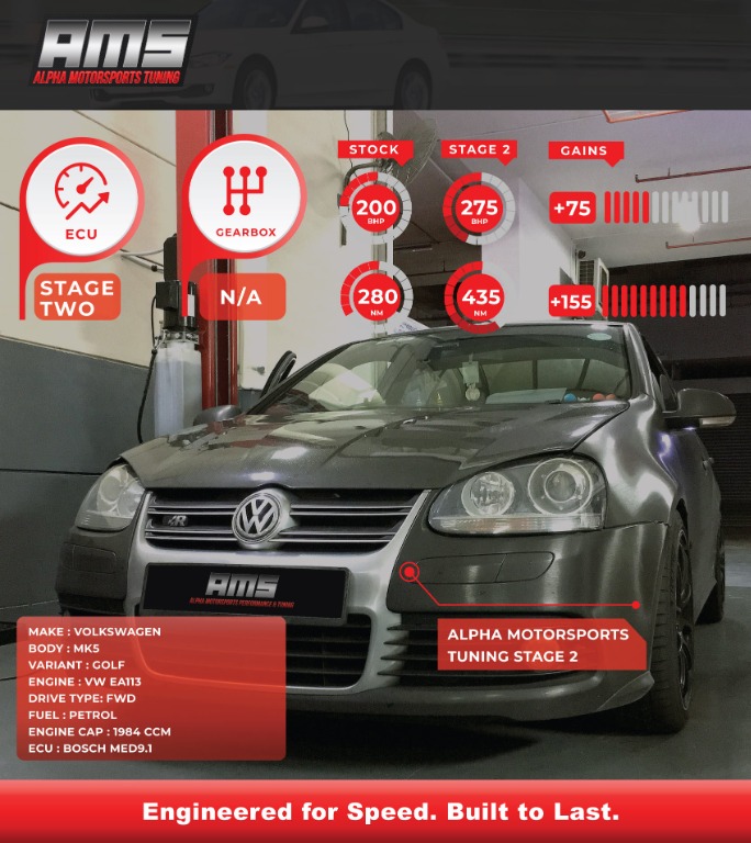 Alpha Motorsports & Performance - Volkswagen MK5 Golf GTI (EA113) 2.0 ...