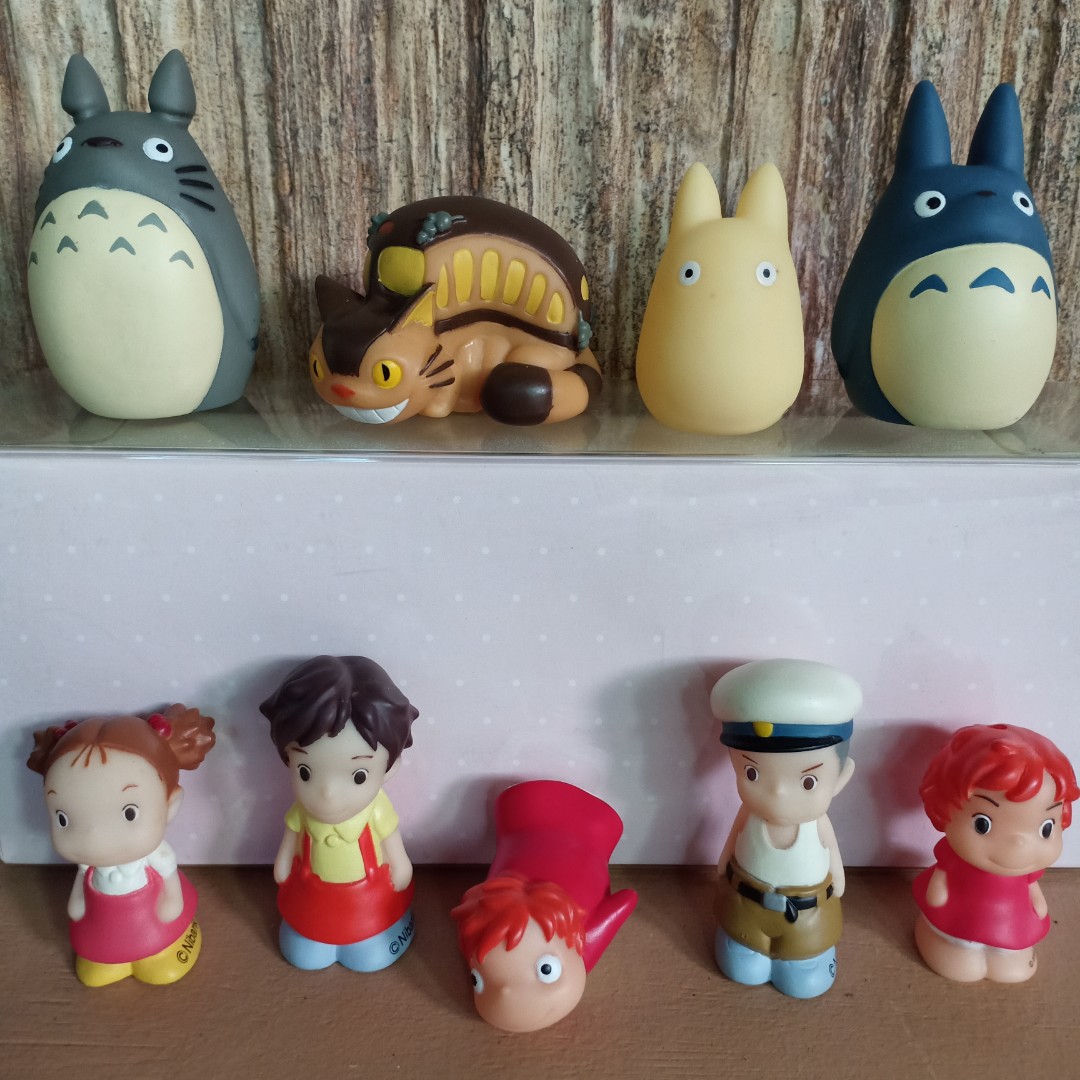 Authentic Studio Ghibli set of 8 Collectible figures Ponyo on the Cliff ...
