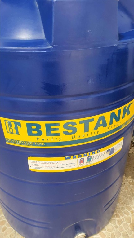 Bestank Polyethylene Water Storage Tank 450 Liters - Slightly Used ...