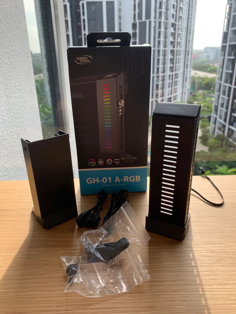 Deep Cool GH-01 A-RGB GPU Stand, Computers & Tech, Parts & Accessories ...