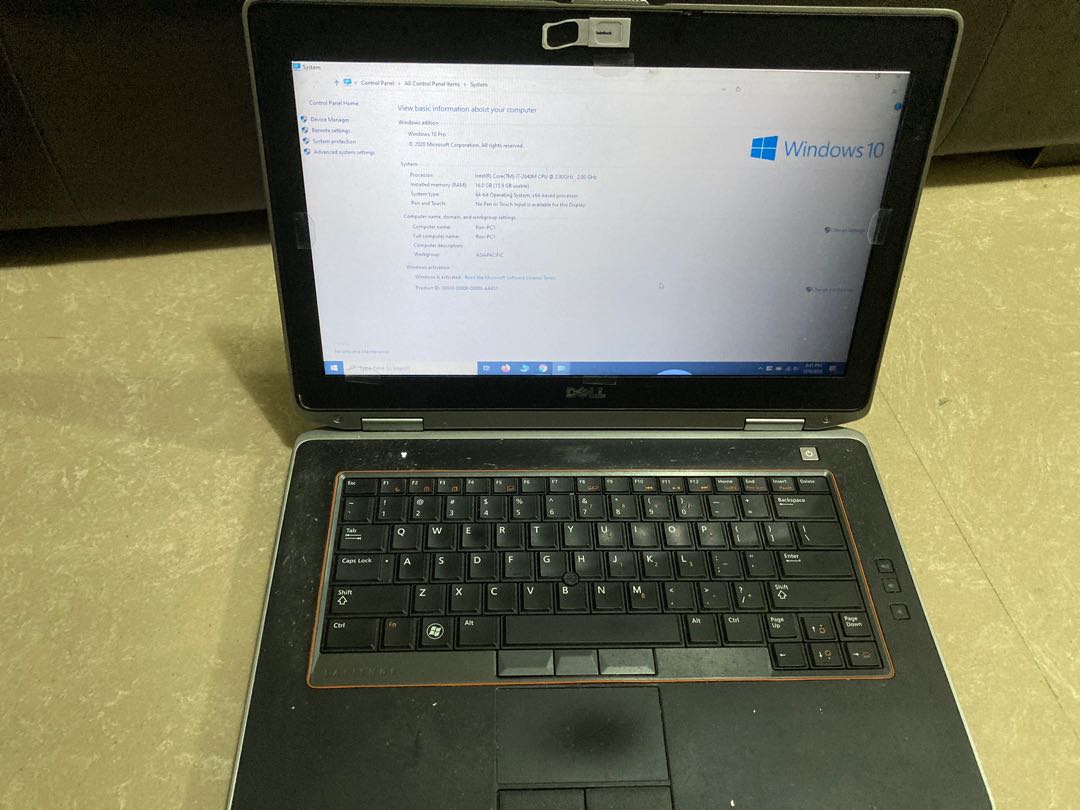 Dell Laptop intel i7 quad processor, ssd hard disk 1TB, ram 16GB ...