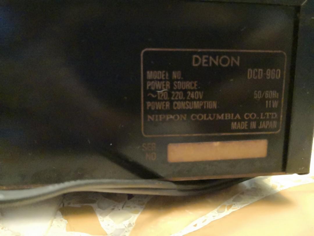 Denon Dcd-960 compact disc player CD, Audio, Portable Music Players on ...