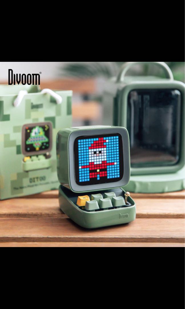 Divoom ditoo retro pixel portable speaker, TV & Home Appliances, TV ...