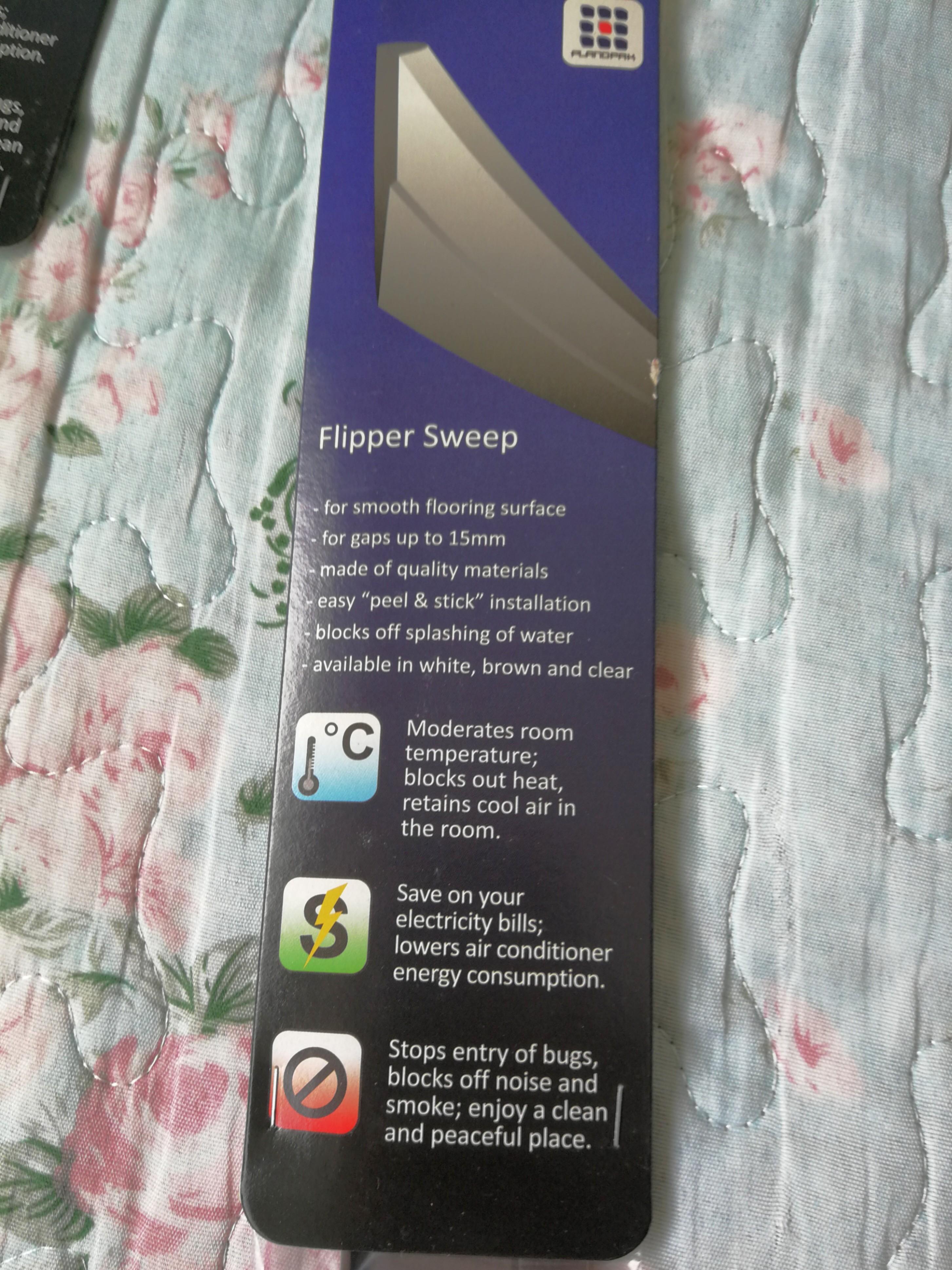 Flipper Sweep for door gaps, Furniture & Home Living, Furniture, Other ...