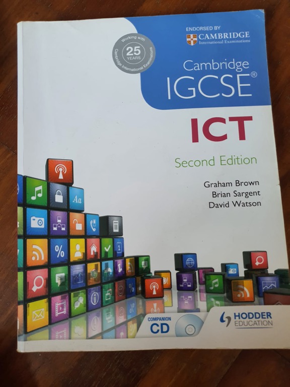 Hodder Education Cambridge IGCSE ICT Second Edition by Graham Brown ...