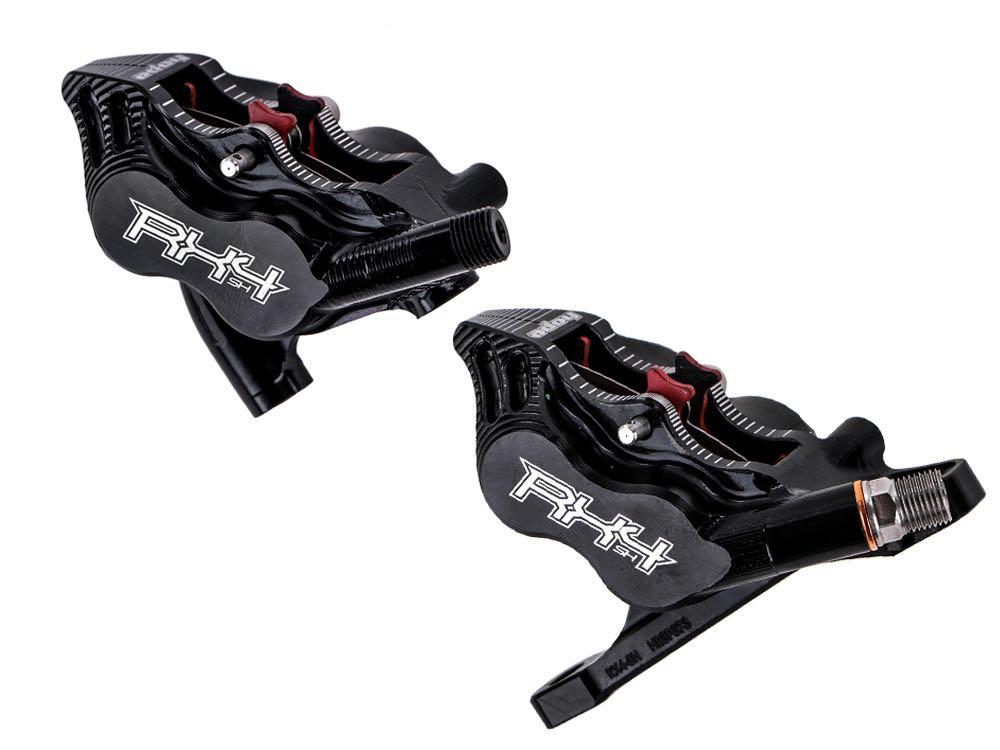 Hope RX4 4 pot Sram compatible flat mount calipers - front and rear ...