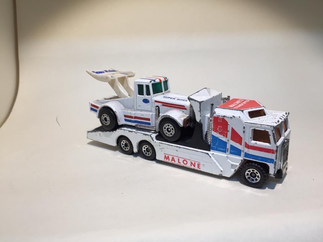 Matchbox KENWORTH CABOVER MALONE RACING TRANSPORTER 1983, Hobbies ...