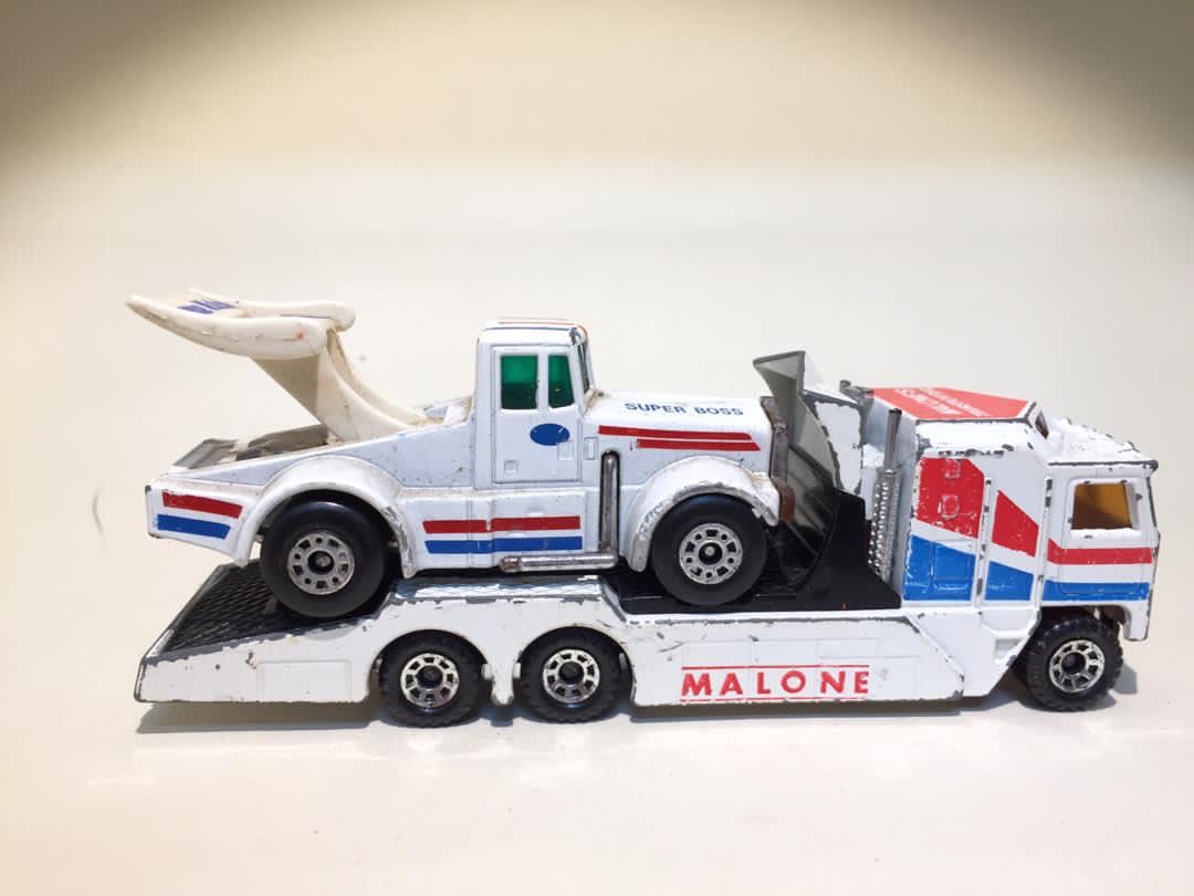 Matchbox KENWORTH CABOVER MALONE RACING TRANSPORTER 1983, Hobbies ...